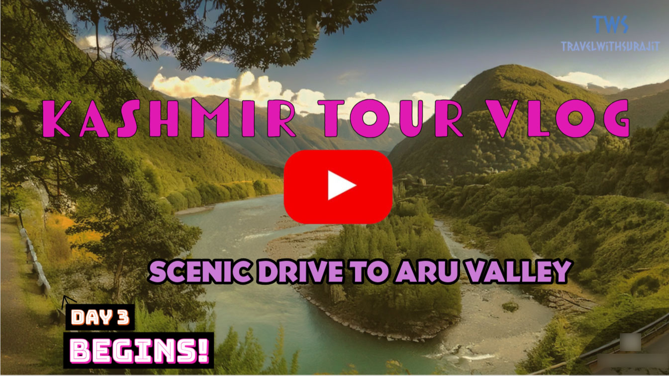Scenic Drive to Aru Valley 🚗 ️ Kashmir Vlog: Day 3 Begins!