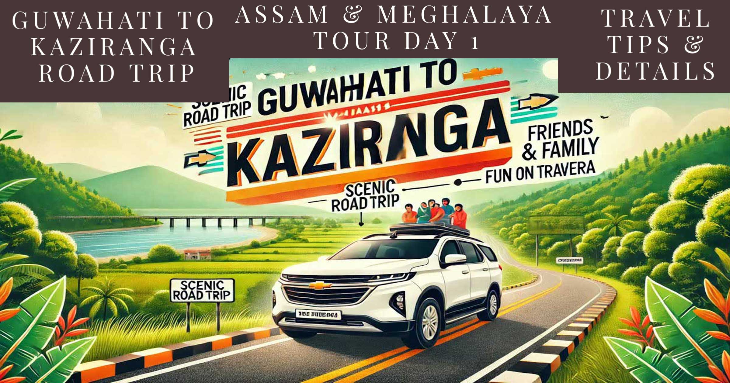 Assam Tour Day 1: Guwahati to Kaziranga Road Trip