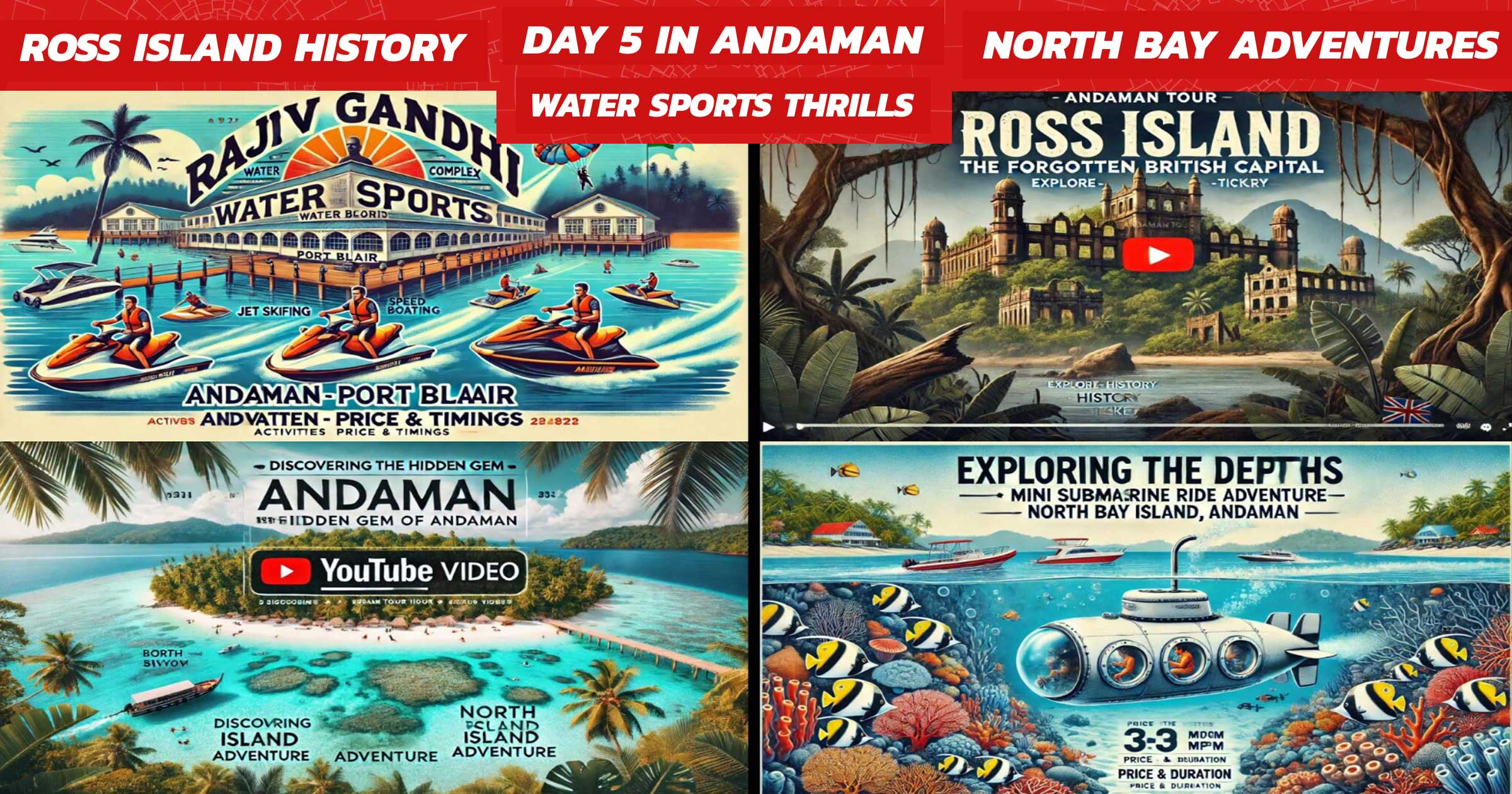 Andaman Day 5: Ross Island, North Bay & Water Sports Tour